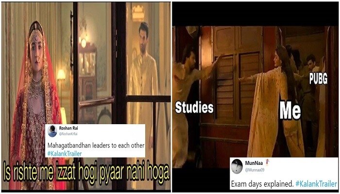 Internet Is Already Filled Up With The Meme Inspired By Kalank Trailer ...